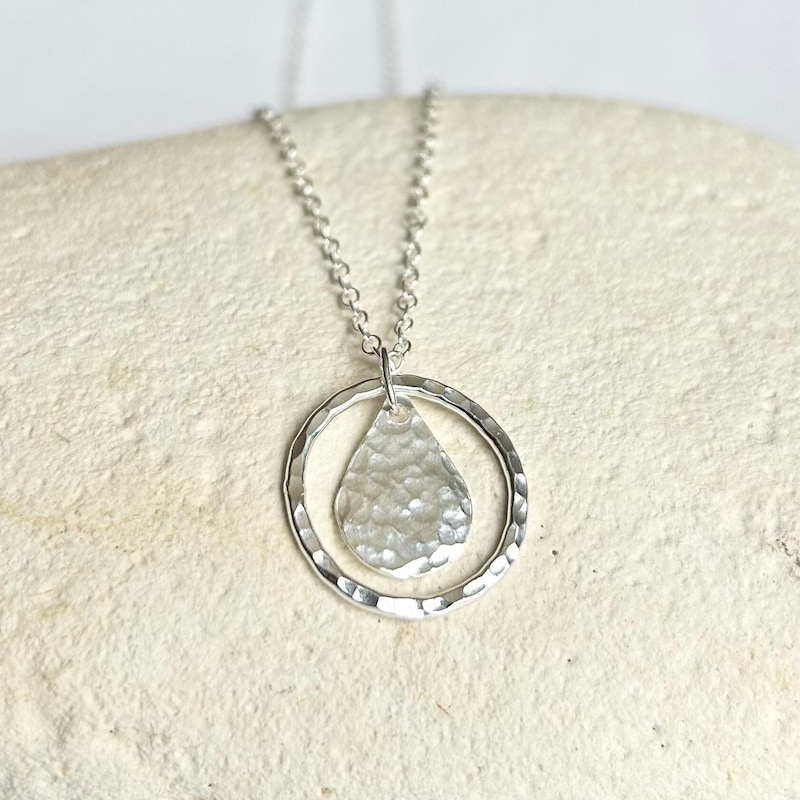 Long Silver Necklace - Etsy