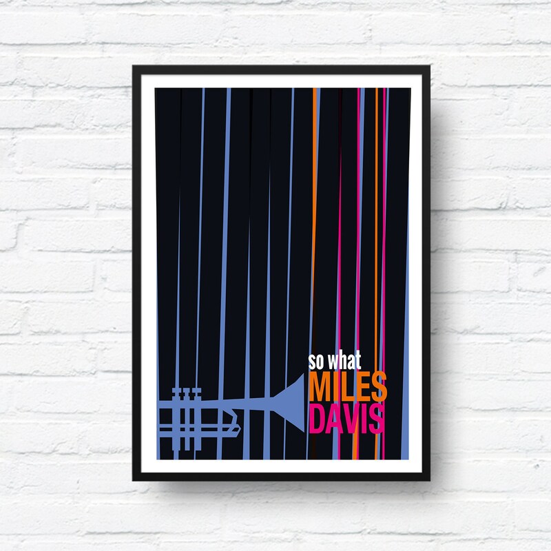 Miles Davis Poster - Etsy