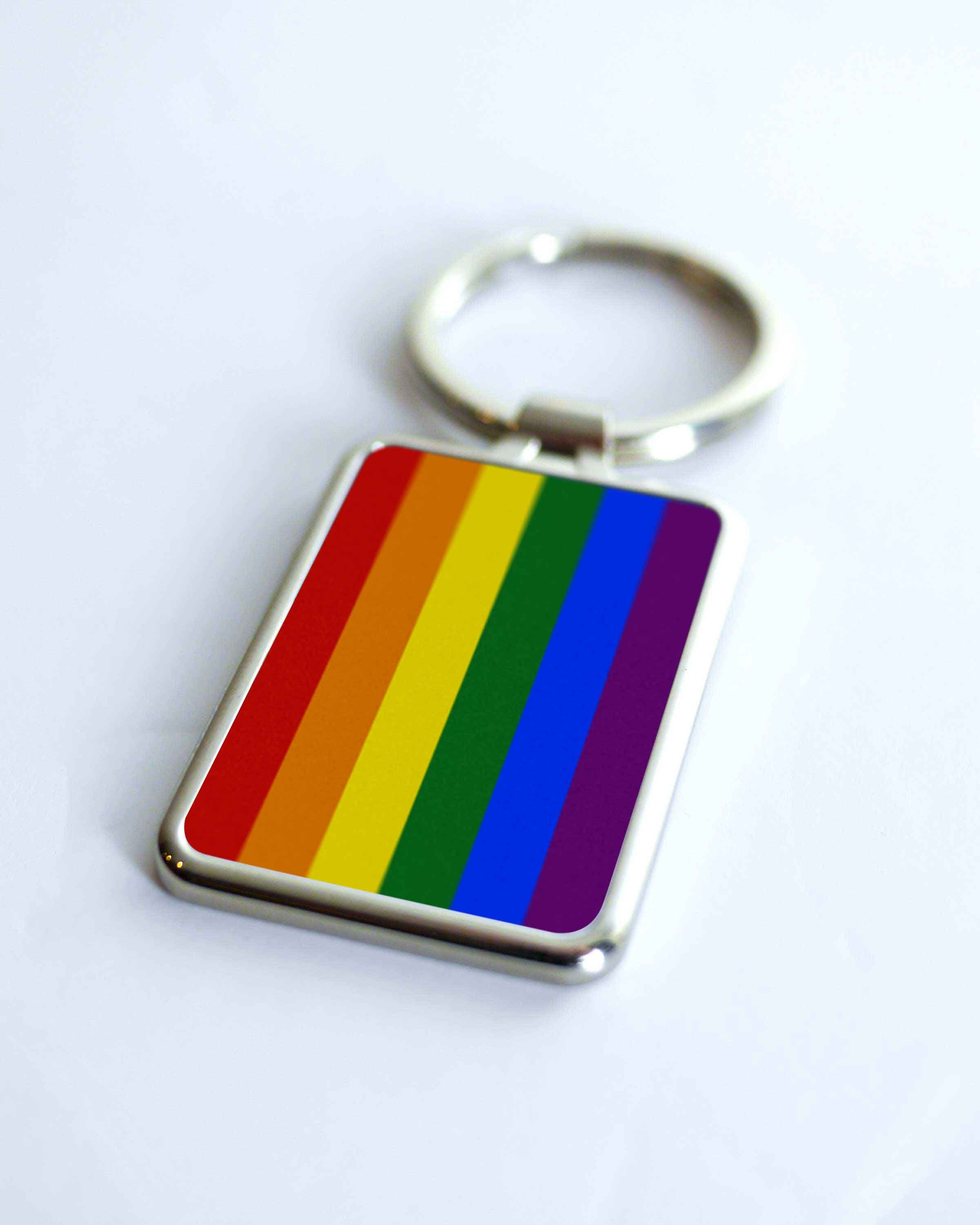 Pride Flag Keychain Lgbtq Etsy