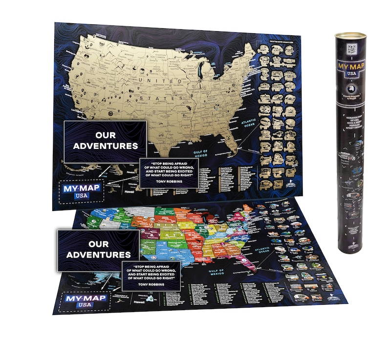 Scratch off Map USA US Map Scratch off Laminated Poster United States ...