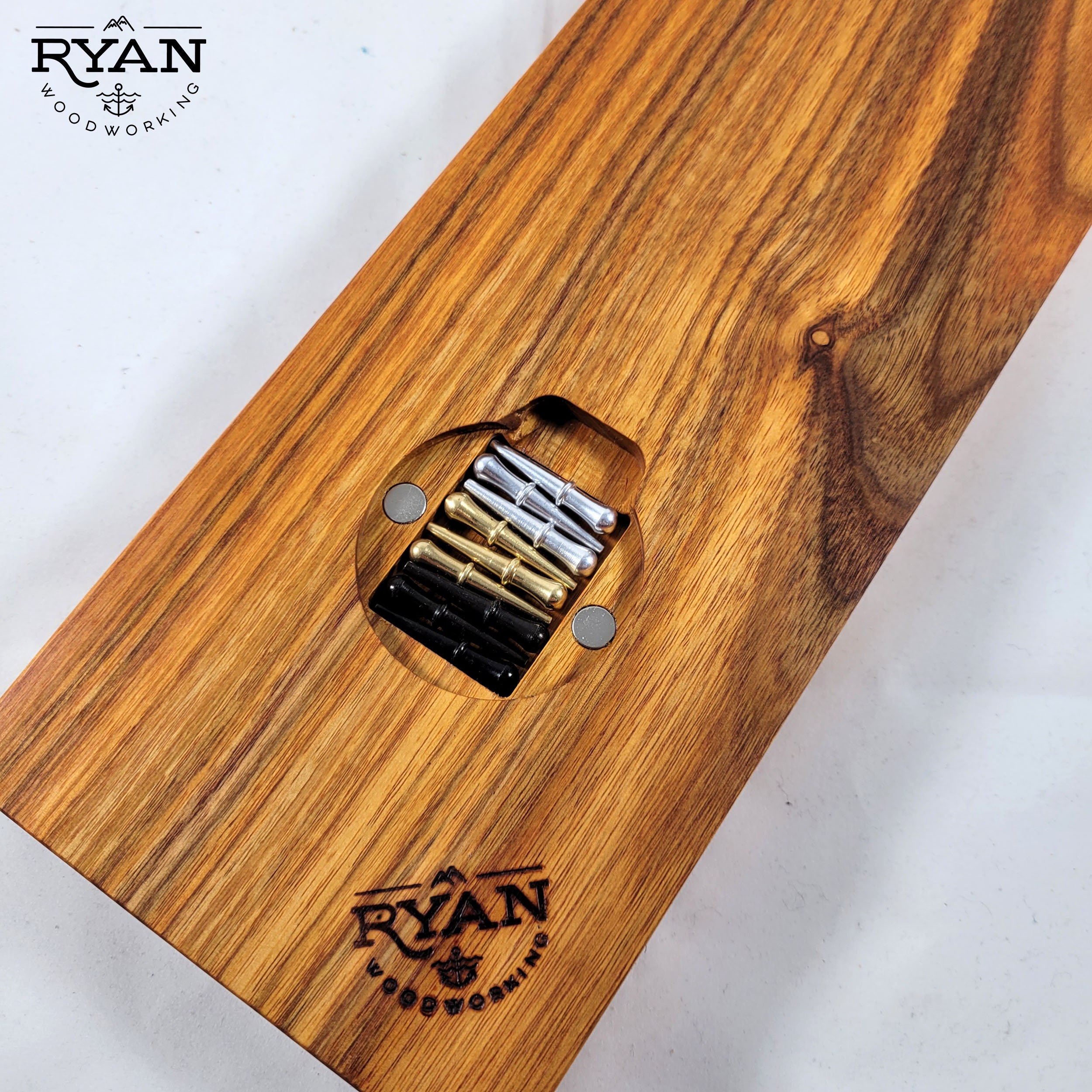 Games & Puzzles Hand made wooden two lane cribbage board with machining ...