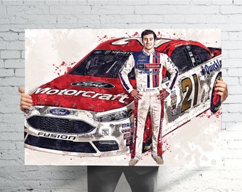 Nascar print art | Etsy