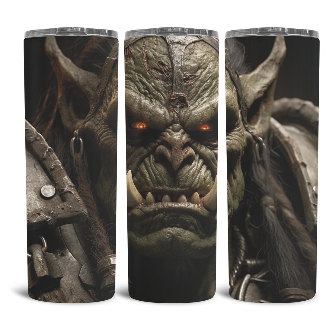 Horrifying Battle Ready Orc Warrior Stainless Steel Hot Mor Cold ...