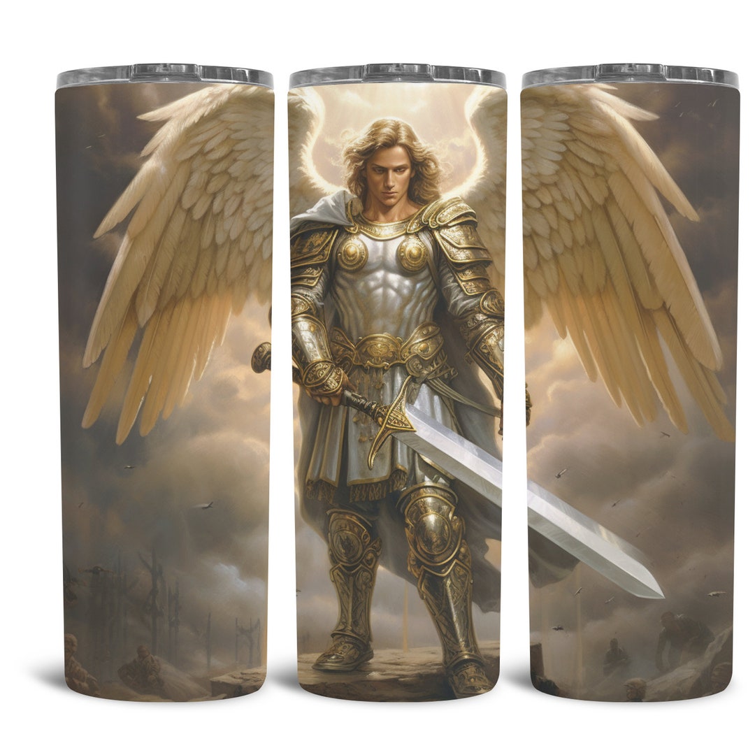 Amazing Angel in Gods Armor Guarding Heaven - Insulated Stainless Steel ...