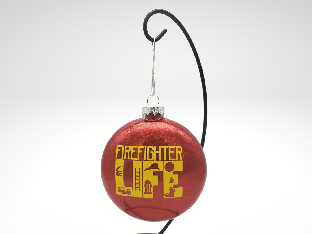 Firefighter Ornament - Firefighter Life - Fire Department Ornament ...