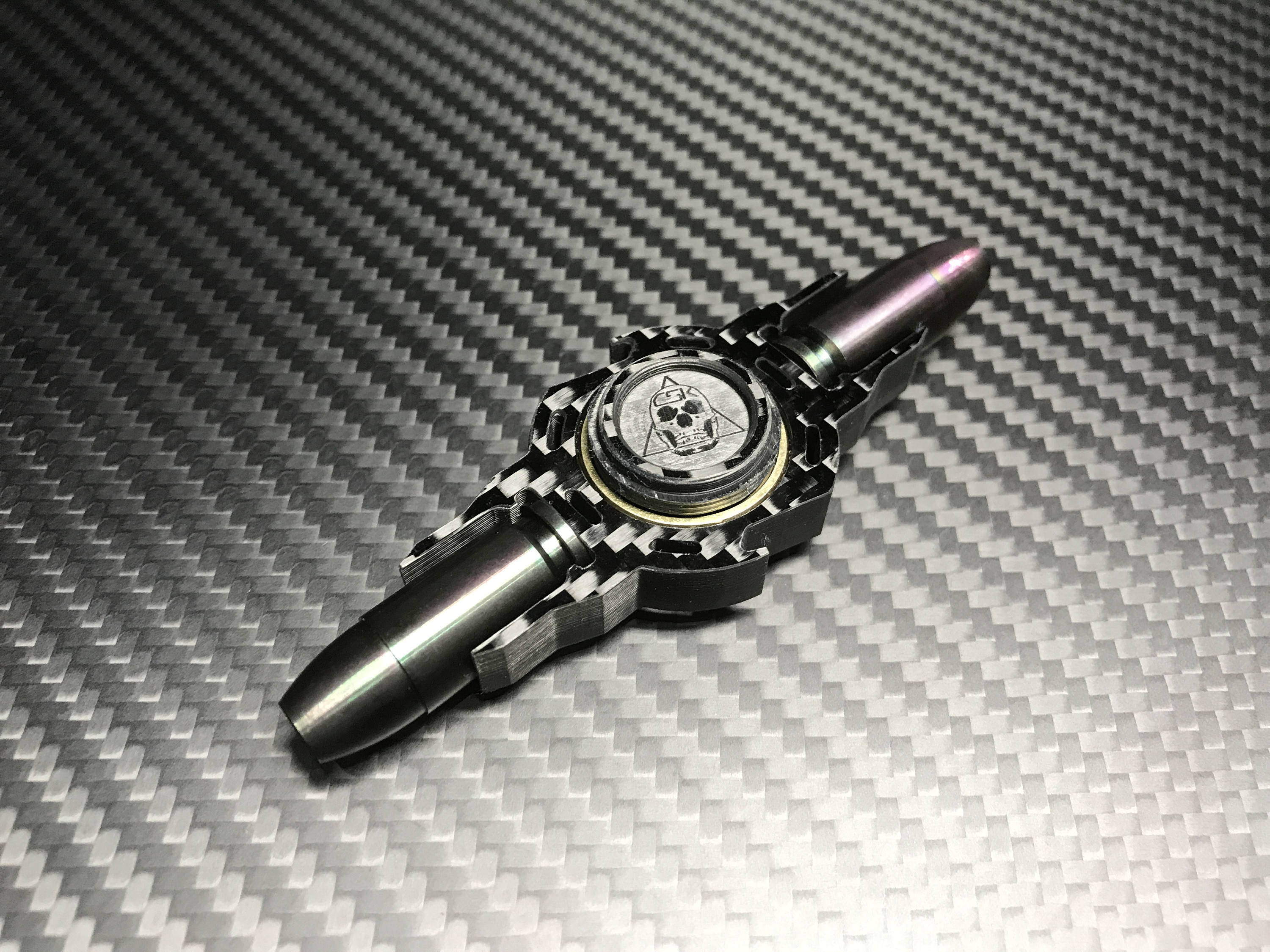CARBON SKULL Black Titanium Bullet - Etsy