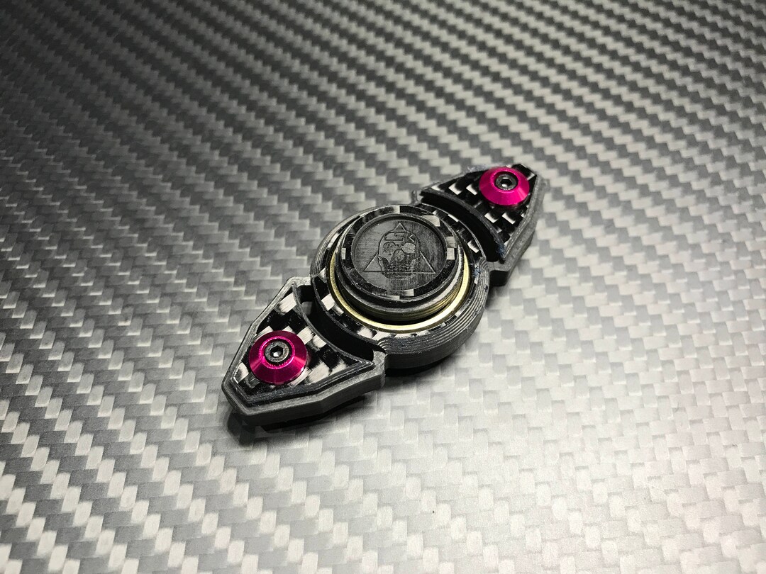 ROSE - Spinner En Fibre De Carbone Skull Skull « Double Spinner » - Etsy