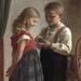 Emilie Mundt : Two Children (1878) Canvas Gallery Wrapped Giclee Wall ...