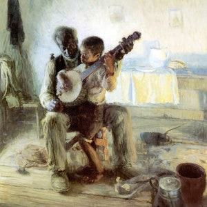 Henry Ossawa Tanner : the Banjo Lesson 1893 Canvas Gallery Wrapped or ...