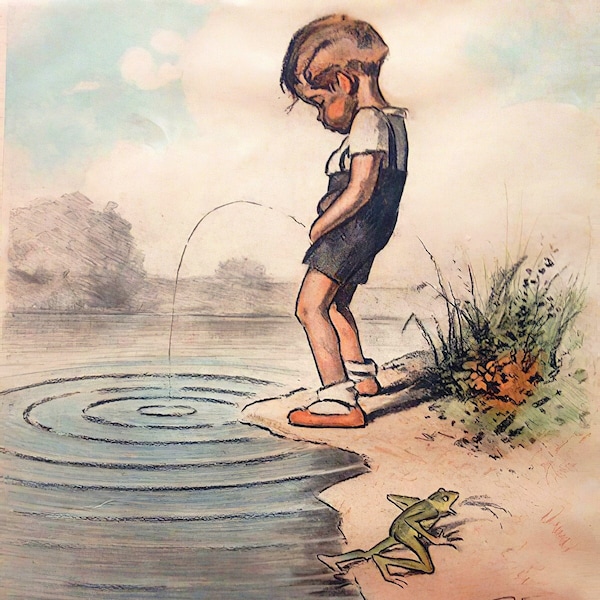 Nude Peeing Painting - Etsy Canada