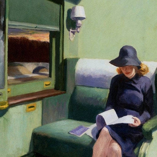 Edward Hopper Compartment C Car 193 1938 Canvas Gallery - Etsy