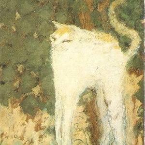 Pierre Bonnard the White Cat Le Chat Blanc 1894 Canvas | Etsy