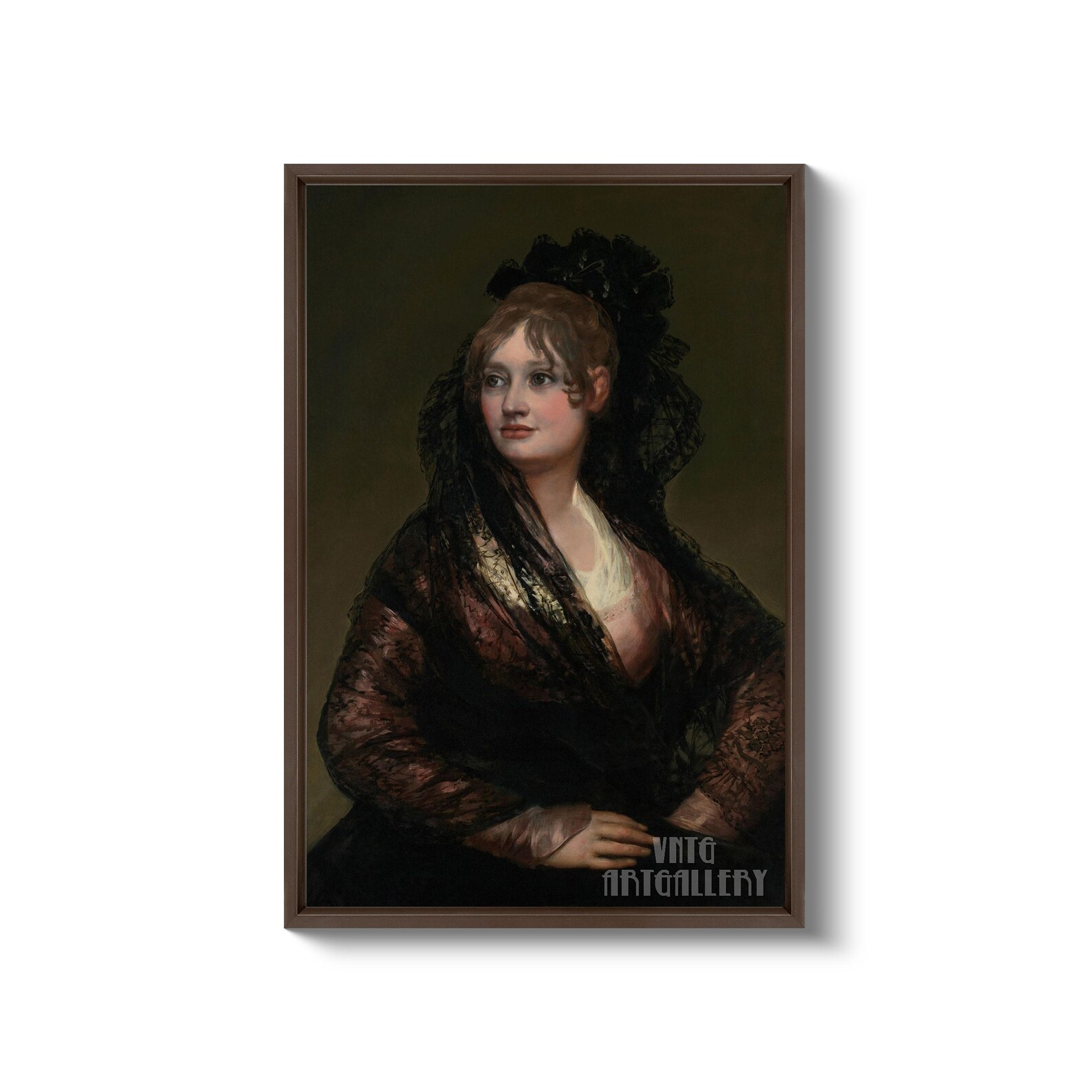 Francisco Goya : Portrait of Doña Isabel De Porcel (1806) Canvas ...