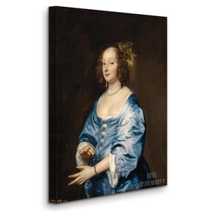 Antoine Van Dyck : Mary Ruthven, Lady Van Dyck (1640) Canvas Gallery ...