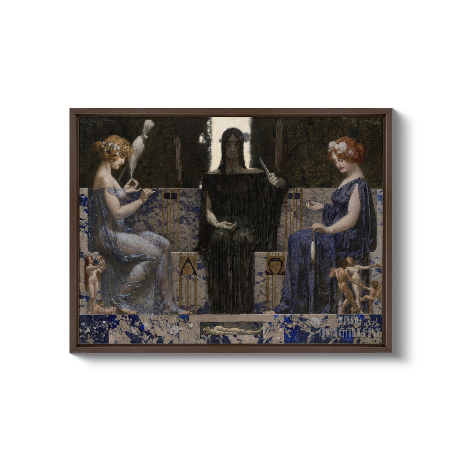 Alexander Rothaug : the Three Fates 1910 Canvas Gallery - Etsy