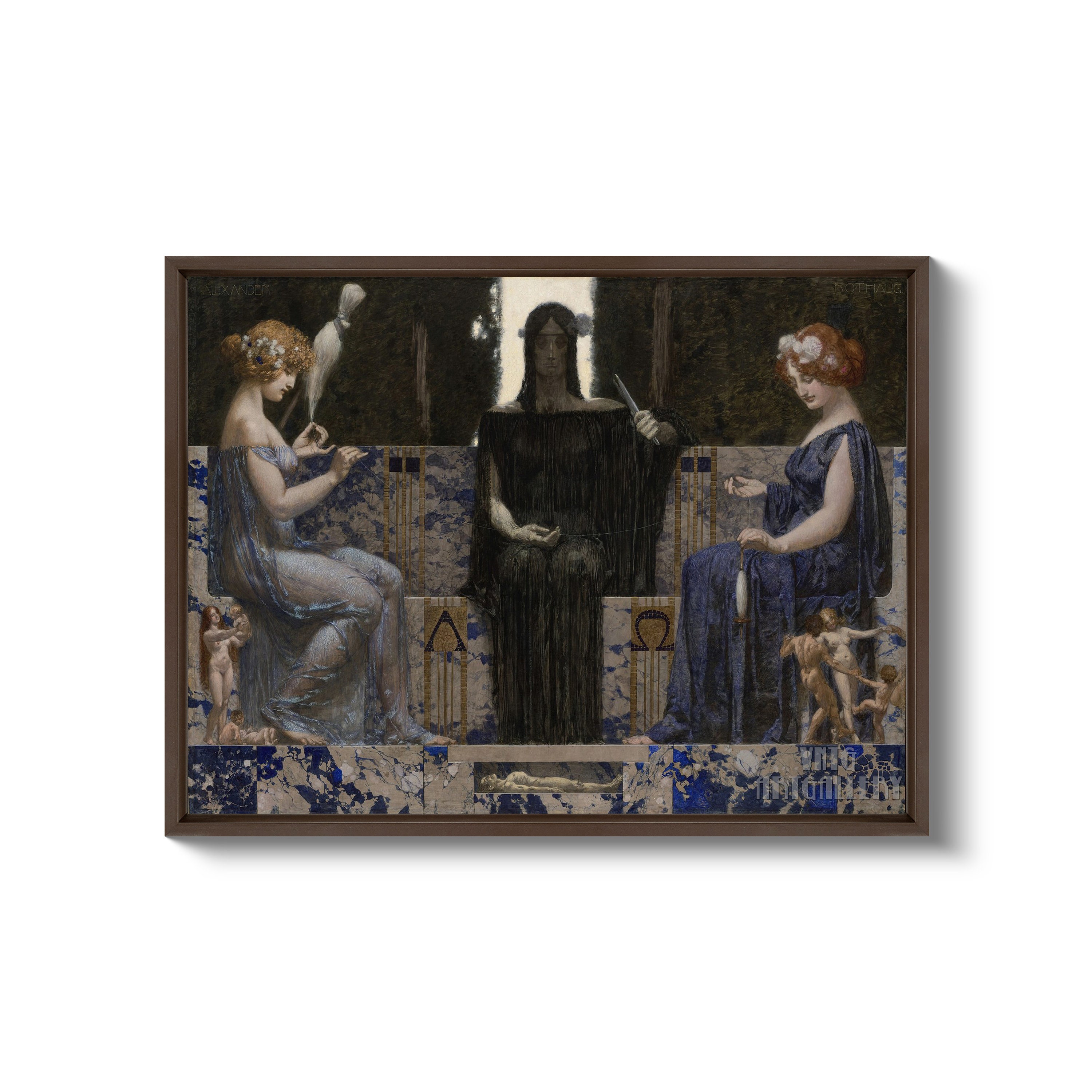 Alexander Rothaug : the Three Fates 1910 Canvas Gallery - Etsy