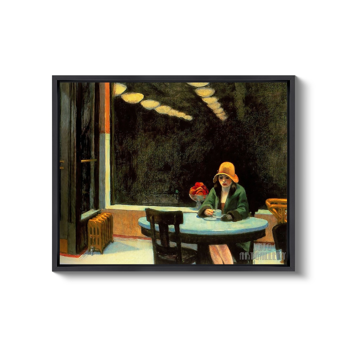 Edward Hopper : Automat 1927 Canvas Gallery Wrapped or - Etsy