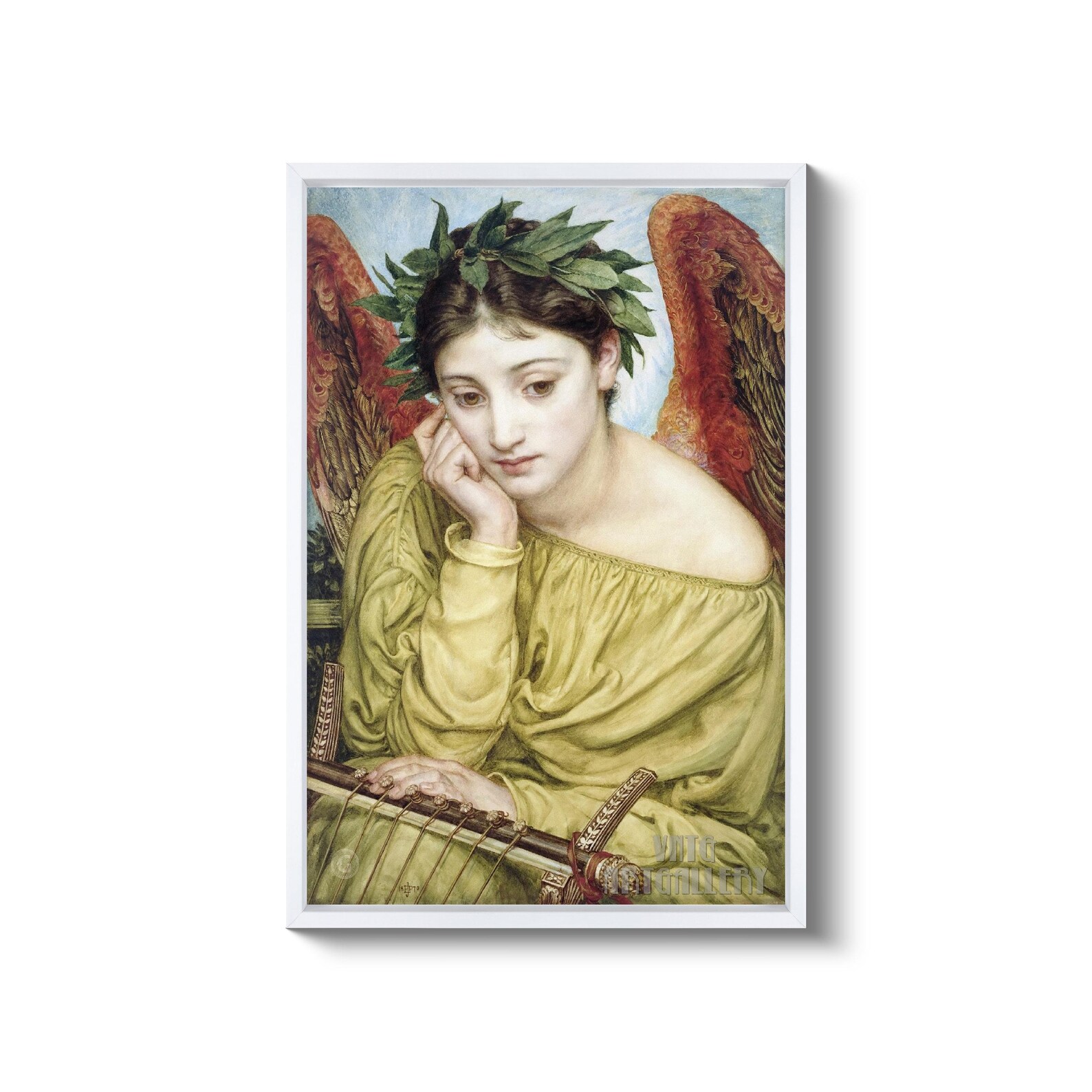 Edward John Poynter : Erato, Muse of Poetry (1870) Canvas Gallery ...