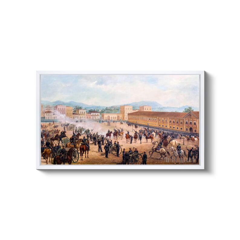 Benedito Calixto - Proclamation Republic Brazil (1893) Canvas Gallery ...