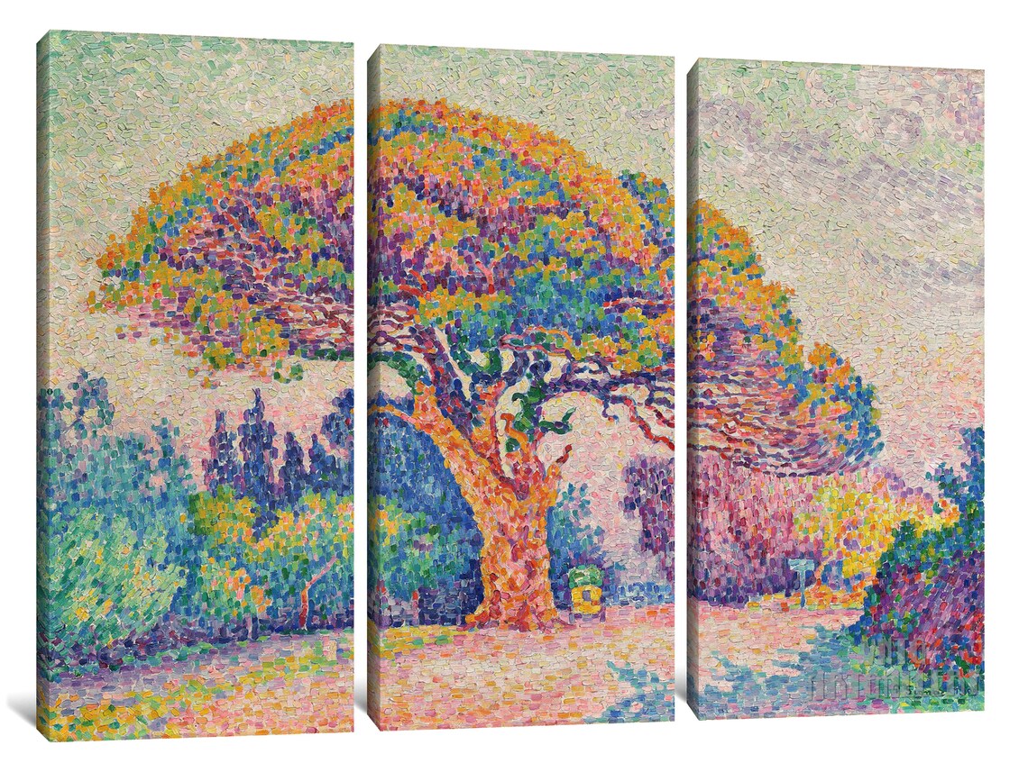 Paul Signac the Pine Tree at Saint-tropez 1909 Canvas - Etsy