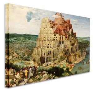 Pieter Bruegel the Elder : the Tower of Babel (vienna) (1563) Canvas ...