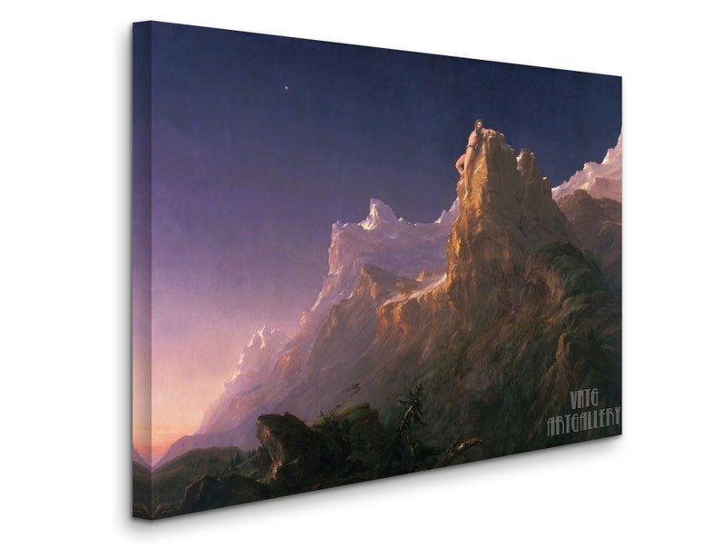 Thomas Cole : Prometheus Bound 1847 Canvas Gallery Wrapped - Etsy