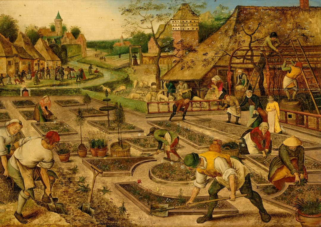 Pieter Brueghel the Younger : an Allegory of Spring (c.1633) Canvas ...