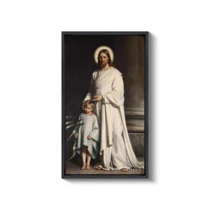 Carl Bloch : Christ Blessing the Little Child (1873) Canvas Gallery ...