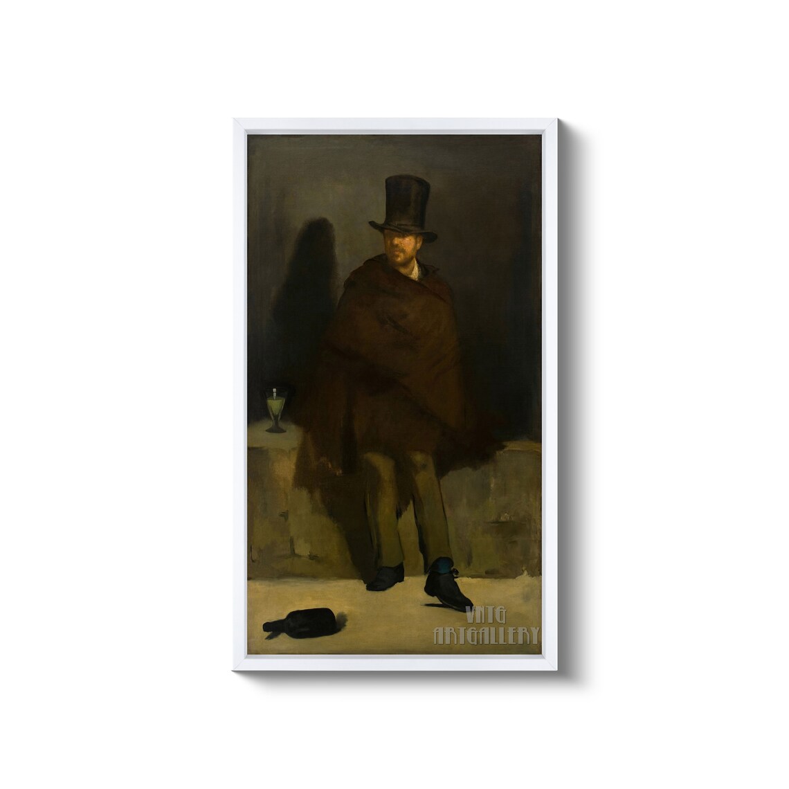 Edouard Manet : the Absinthe Drinker 1859 Canvas Gallery - Etsy