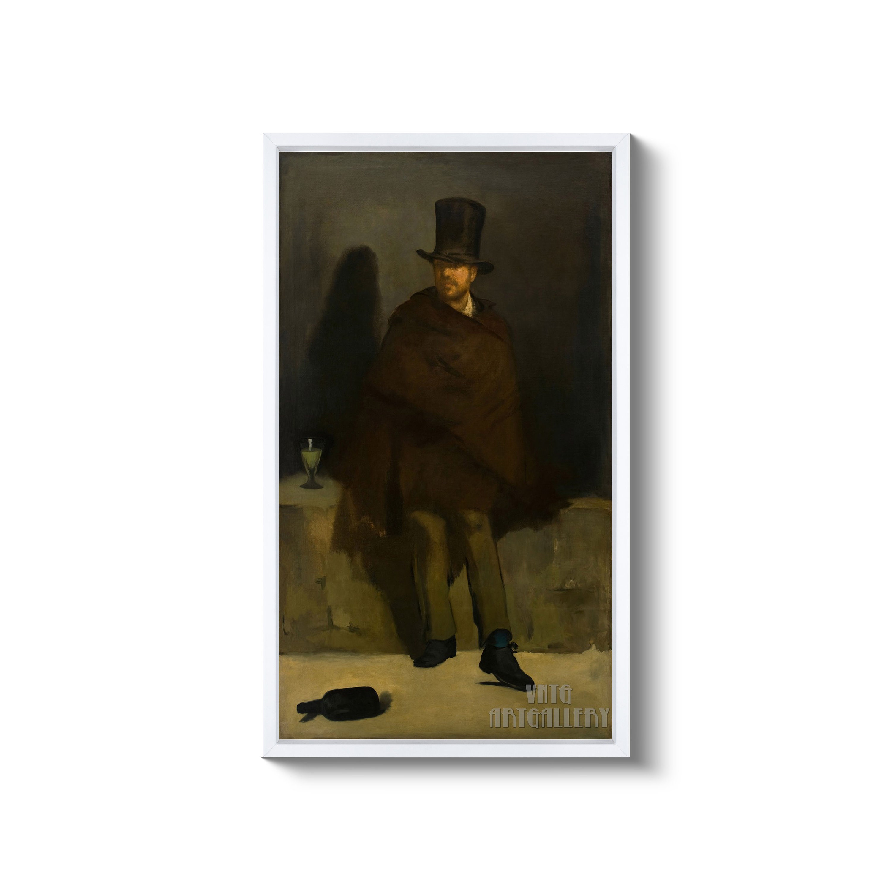 Edouard Manet : the Absinthe Drinker 1859 Canvas Gallery - Etsy