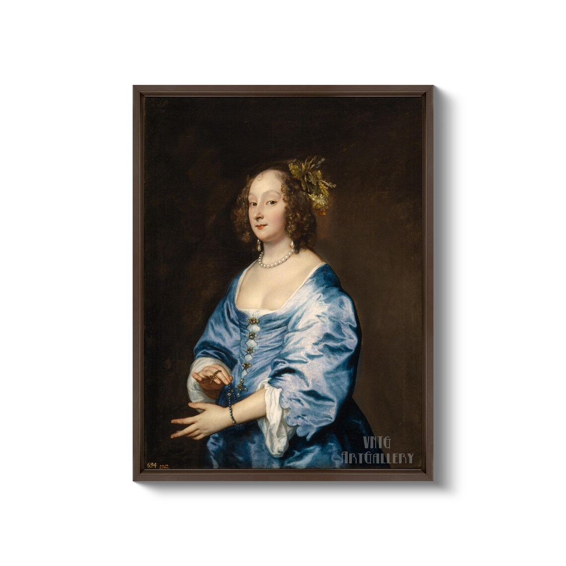 Antoine Van Dyck : Mary Ruthven, Lady Van Dyck (1640) Canvas Gallery ...