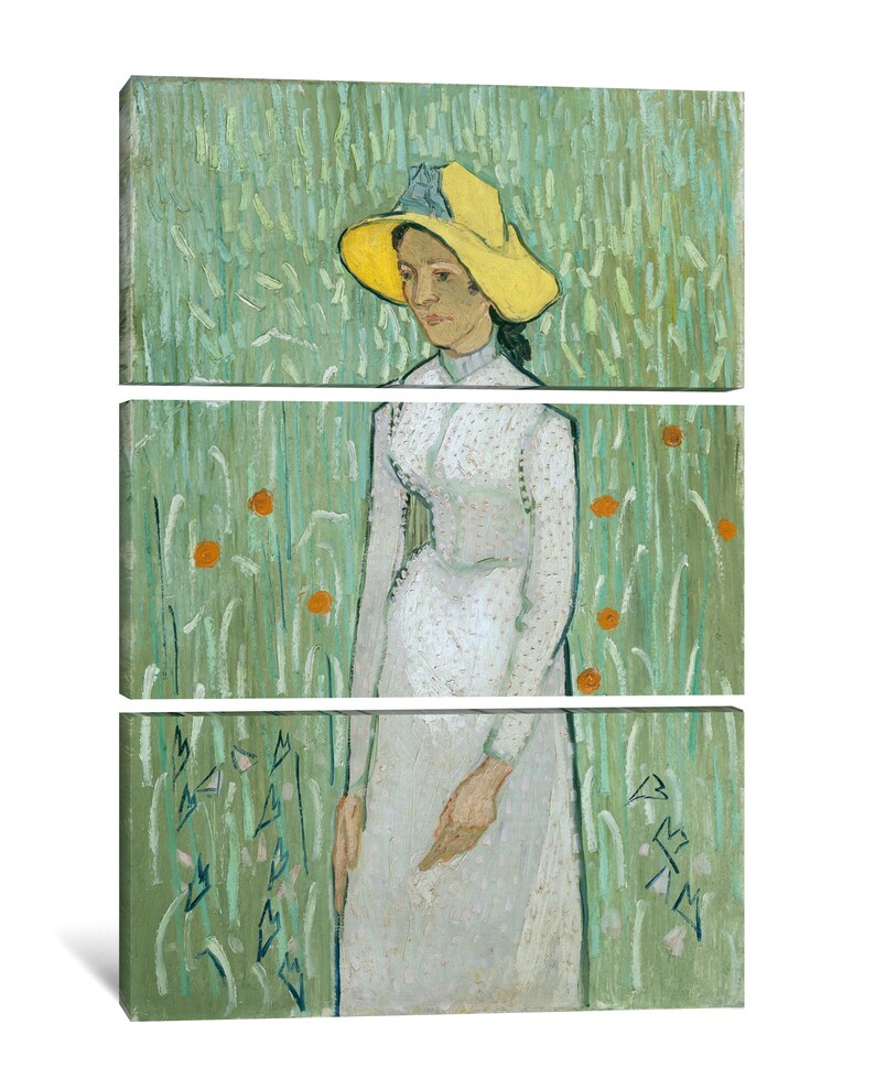 Vincent Van Gogh : Girl in White 1890 Canvas Gallery Wrapped | Etsy