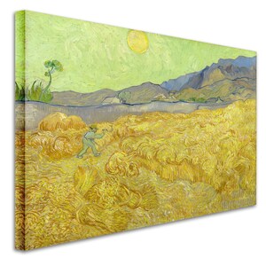 Vincent Van Gogh : Wheatfield With a Reaper (1889) Canvas Gallery ...