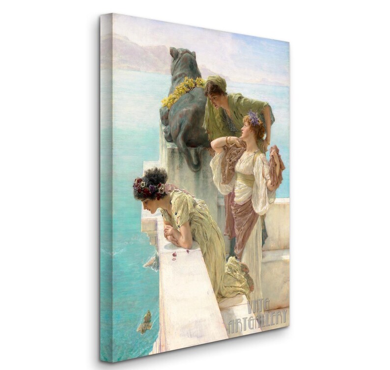 Lawrence Alma Tadema : Coin of Vantage (1895) Canvas Gallery Wrapped ...