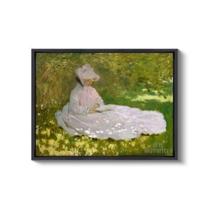 Claude Monet : Springtime (1872) Canvas Gallery Wrapped or Framed ...