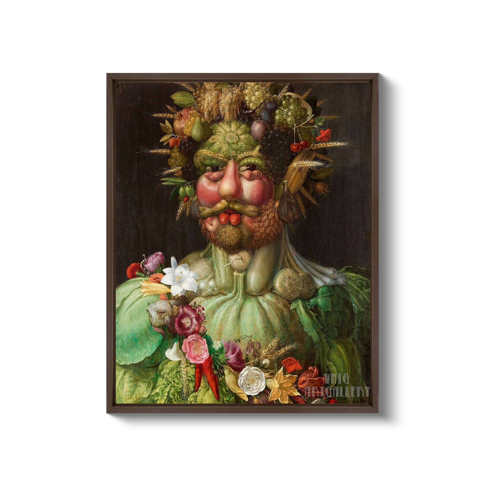 Giuseppe Arcimboldo : Vertumnus 1590 Canvas Gallery Wrapped - Etsy