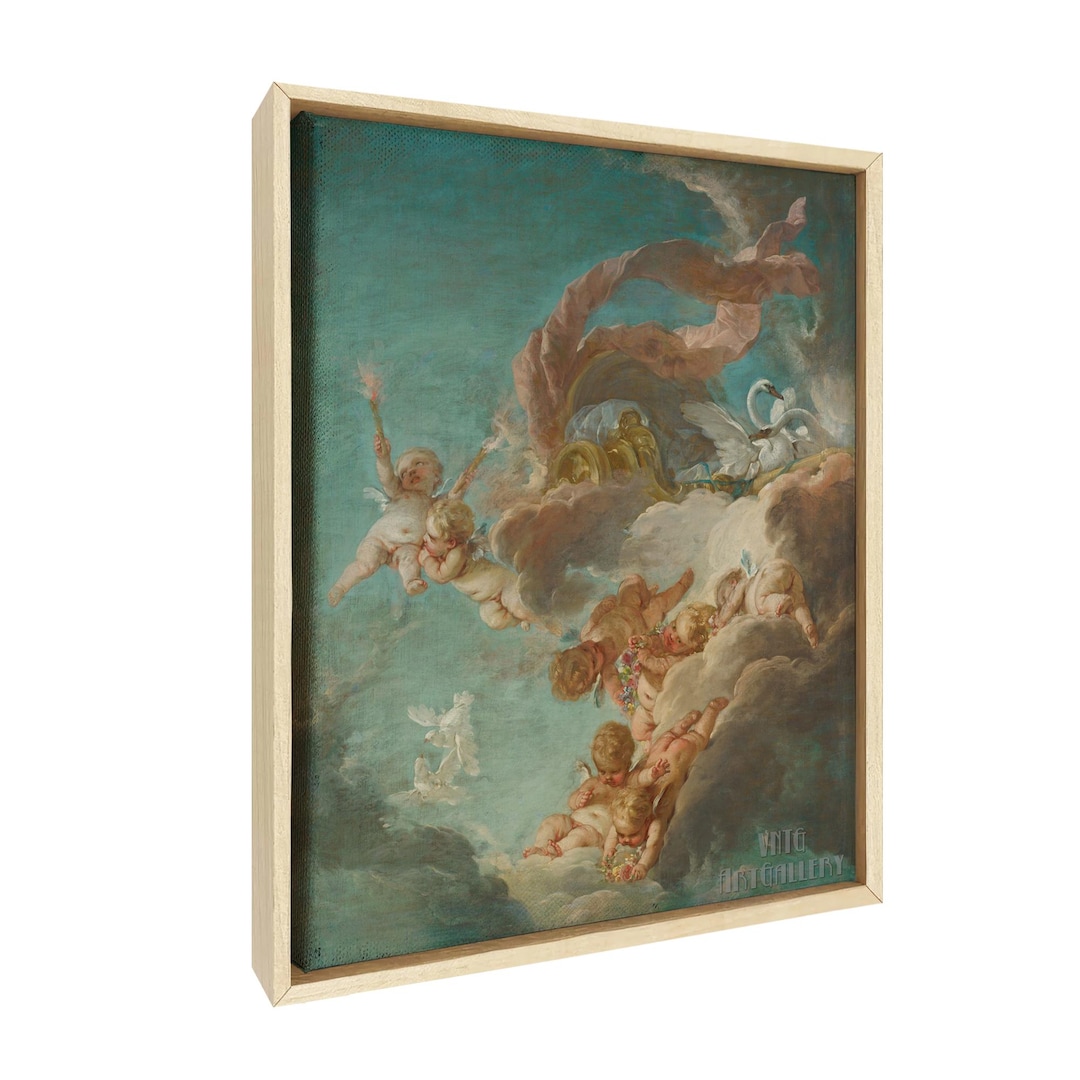 François Boucher : the Car of Venus 1730 1770 Canvas Gallery Wrapped or ...
