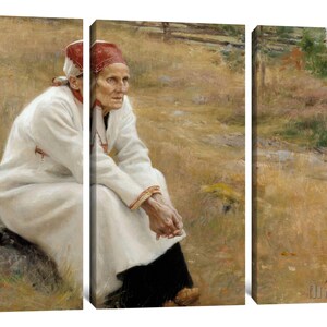 Albert Edelfelt : Larin Paraske (1893) Canvas Gallery Wrapped or Framed ...
