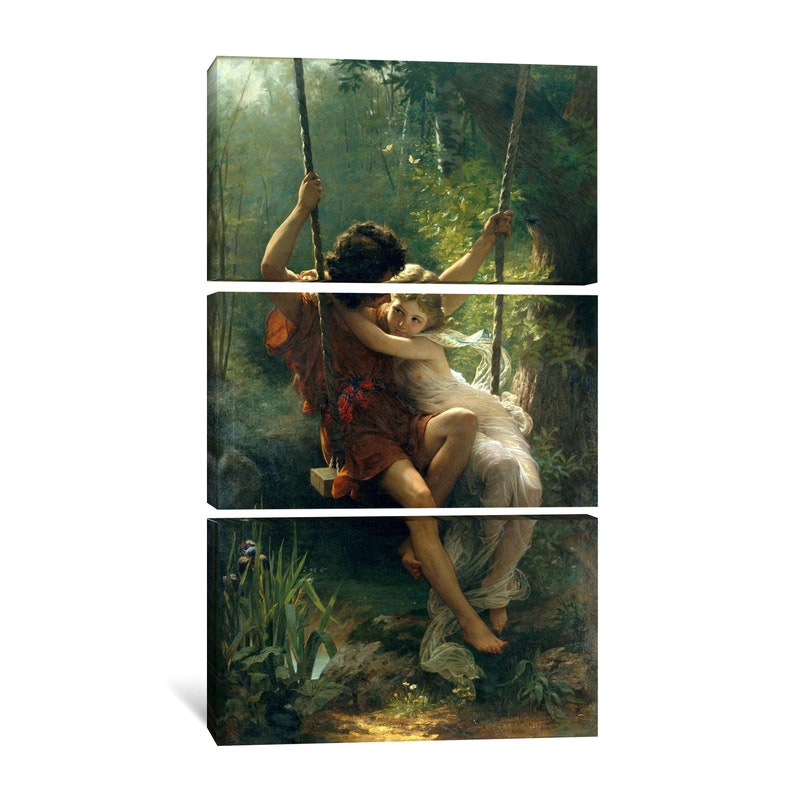 Pierre Auguste Cot Springtime 1873 Canvas Gallery Wrapped | Etsy