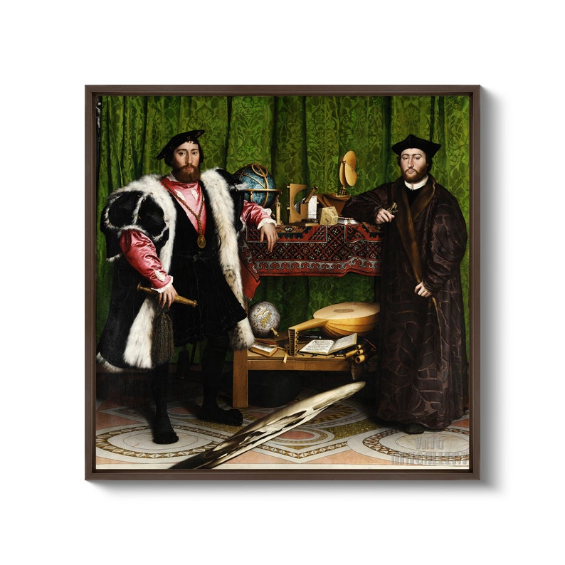 Hans Holbein the Younger : the Ambassadors 1533 Canvas - Etsy