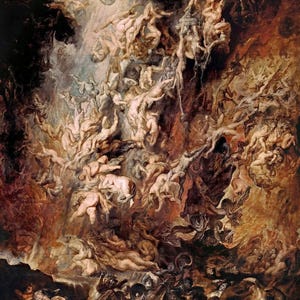 Peter Paul Rubens : Fall of the Damned (1620) Canvas Gallery Wrapped or ...