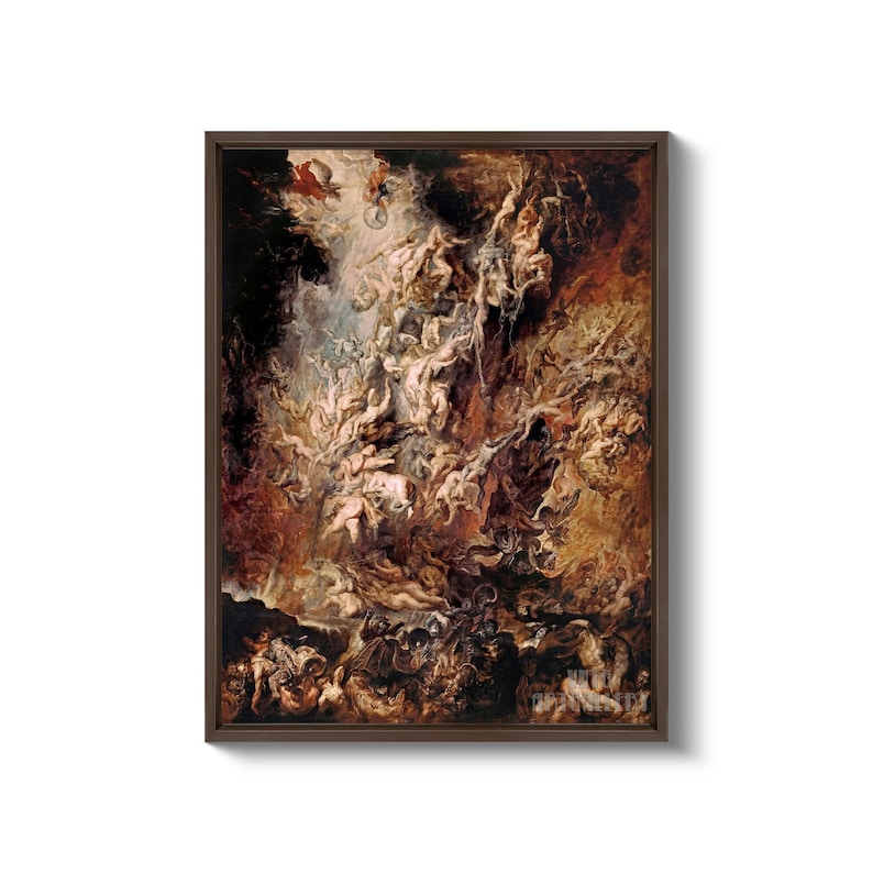 Peter Paul Rubens : Fall of the Damned (1620) Canvas Gallery Wrapped or ...