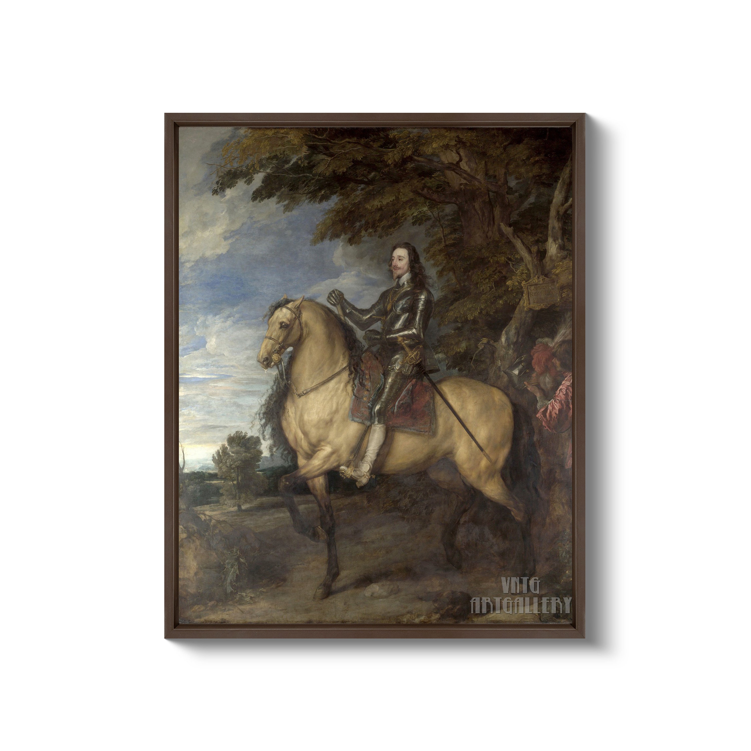 Anthonis Van Dyck : Equestrian Portrait of Charles I 1637 - Etsy