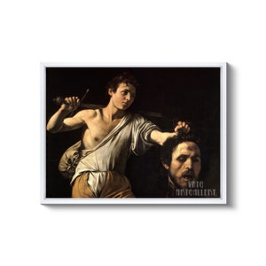 Caravaggio : David With the Head of Goliath (1600-01) Canvas Gallery ...