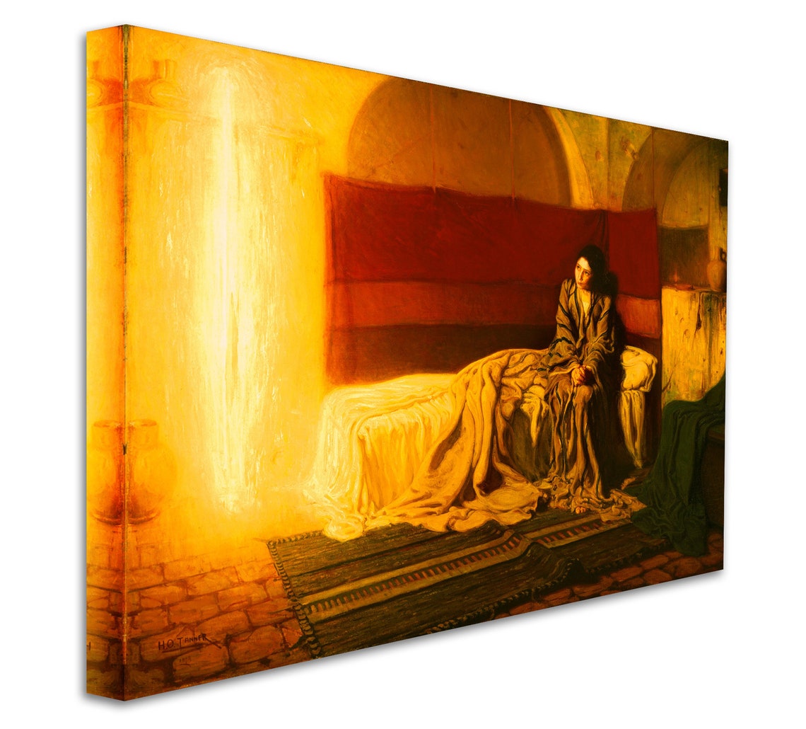 Henry Ossawa Tanner : the Annunciation 1898 Canvas Gallery | Etsy UK