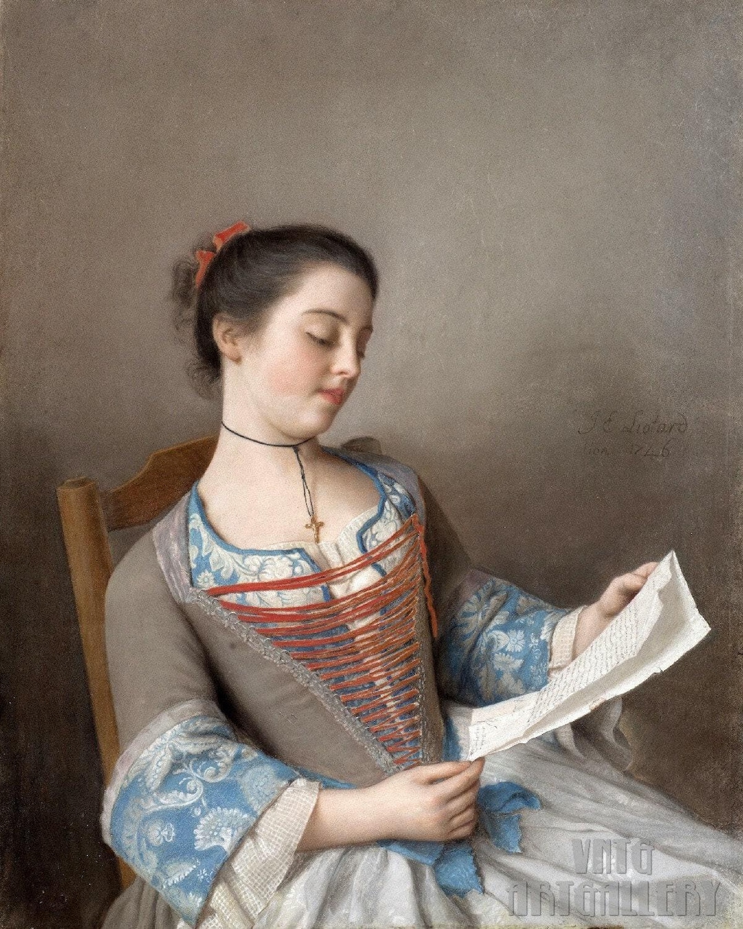 Jean-etienne Liotard : Artist’s Niece, Marianne Lavergne, Known as La ...