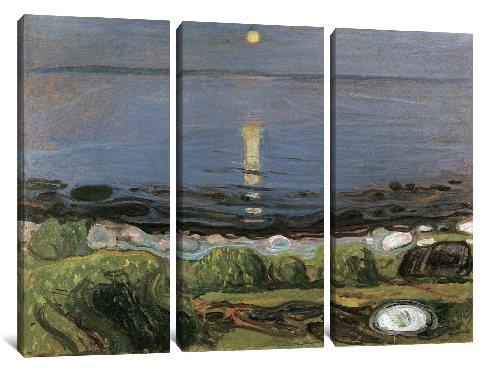 Edvard Munch Summer Night by the Beach 1902-03 Canvas | Etsy