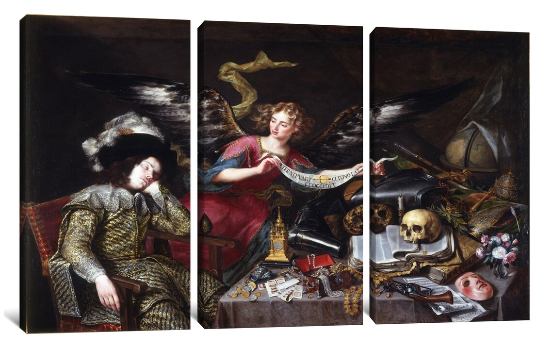 Antonio de Pereda : The Knight's Dream 1650 Canvas | Etsy