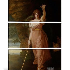 George Romney : Emma Hart, Lady Hamilton as Circe (1782) Canvas Gallery ...