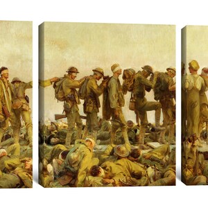 John Singer Sargent : Gassed 1919 Canvas Gallery Wrapped or Framed ...